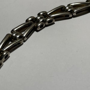Sterling Silver Hinged Gate Link Bracelet 7" Made in Italy - Etsy