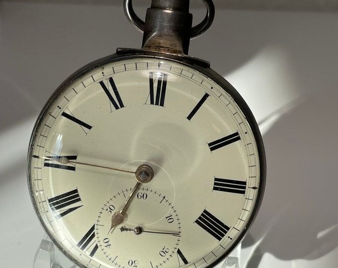 Sterling Silver Fusee Pocket Watch John Moncas Liverpool 1800"s - Etsy