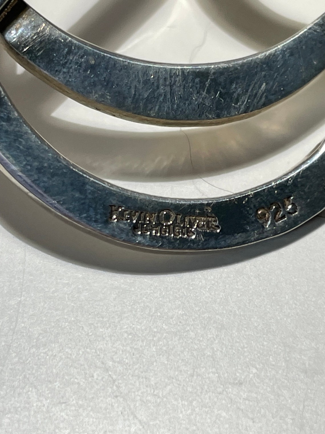 Modernist Kevin Oliver Jewelers Geometric Sterling Silver Choker ...