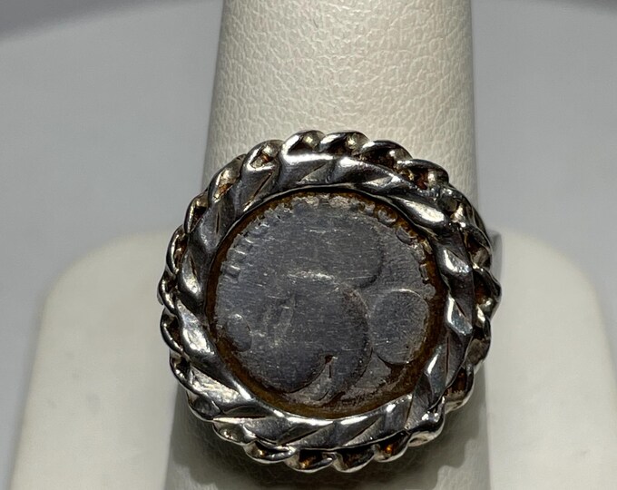 Mickey Mouse Sterling Silver Coin Ring Size 6.5 - Etsy