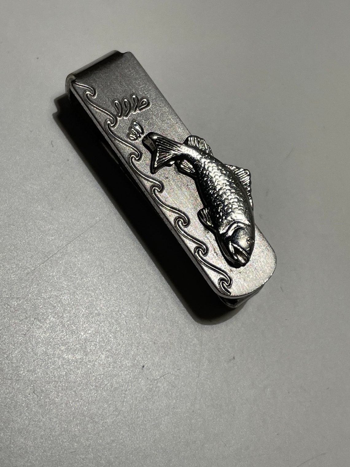 Vintage Sterling Silver Bass Tie Clasp by Anson 1.25" - Etsy