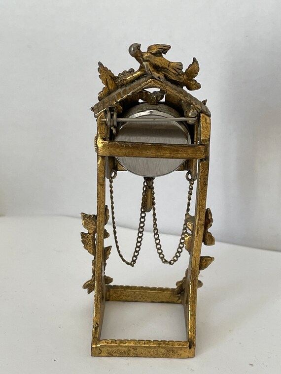 Cuckoo Clock Grandfather Clock Stand Ladies Pin Brooc… - Gem