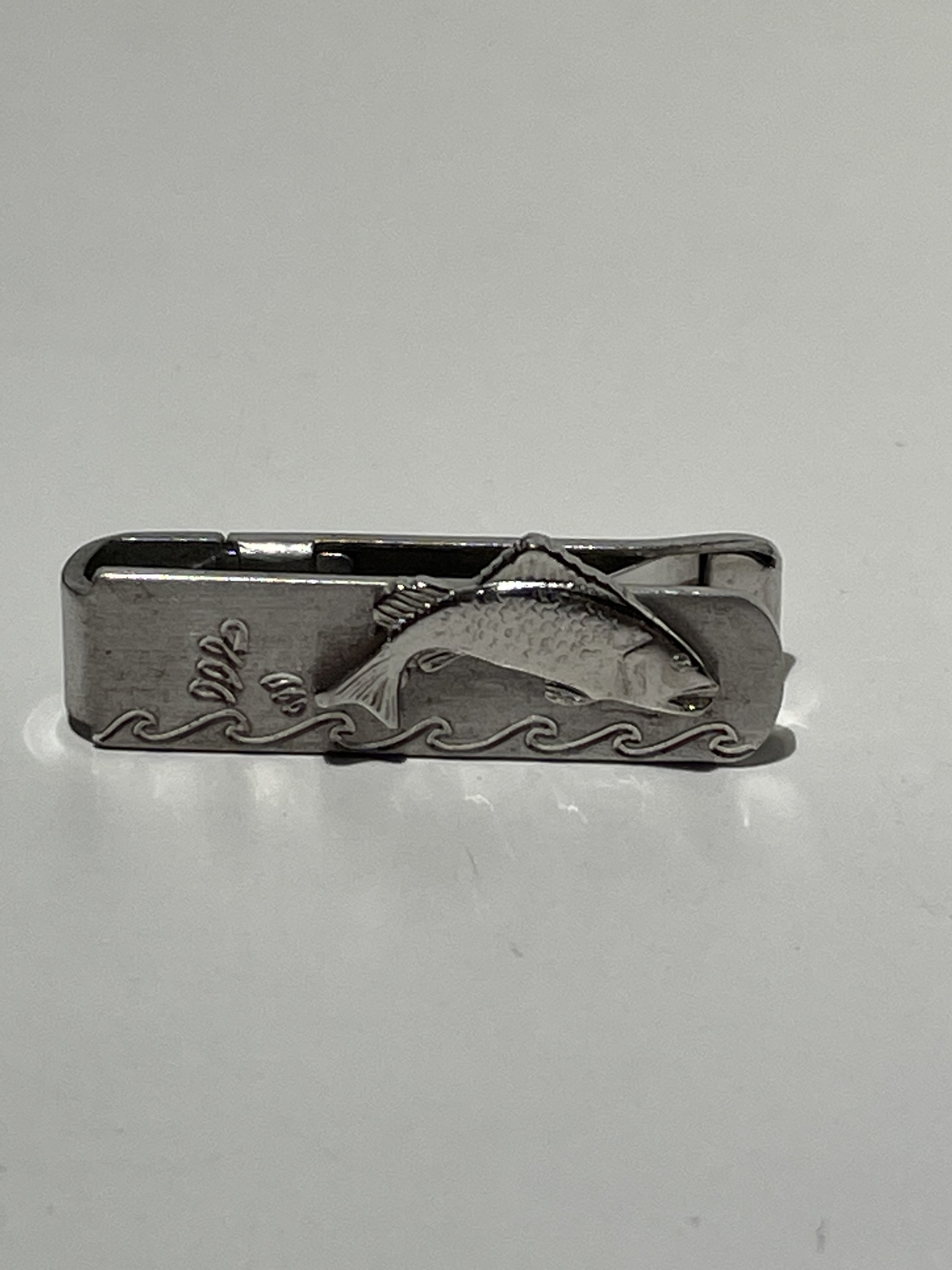 Vintage Sterling Silver Bass Tie Clasp by Anson 1.25" - Etsy