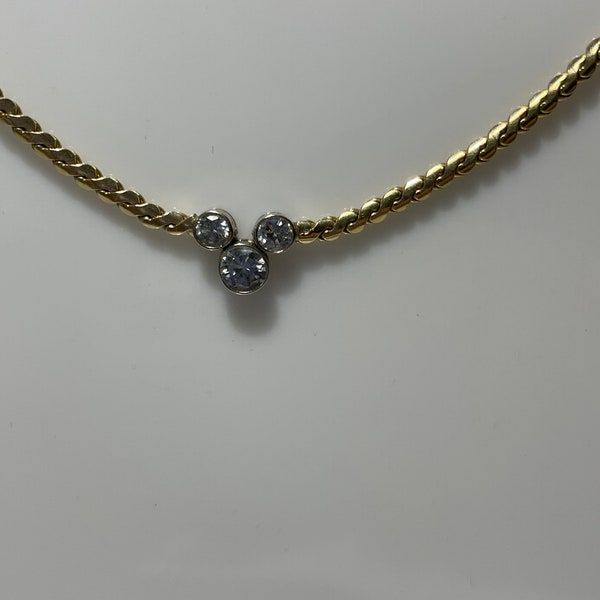 Mickey Mouse Diamond Necklace - Etsy