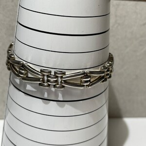 Sterling Silver Hinged Gate Link Bracelet 7" Made in Italy - Etsy