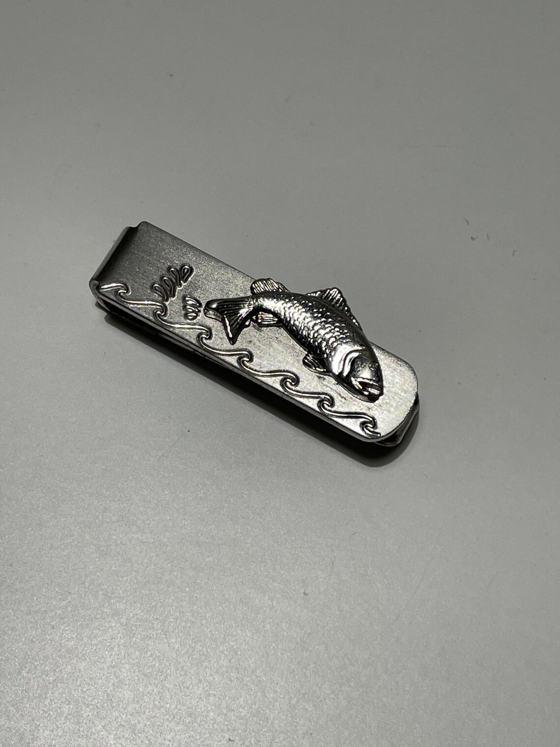 Vintage Sterling Silver Bass Tie Clasp by Anson 1.25" - Etsy