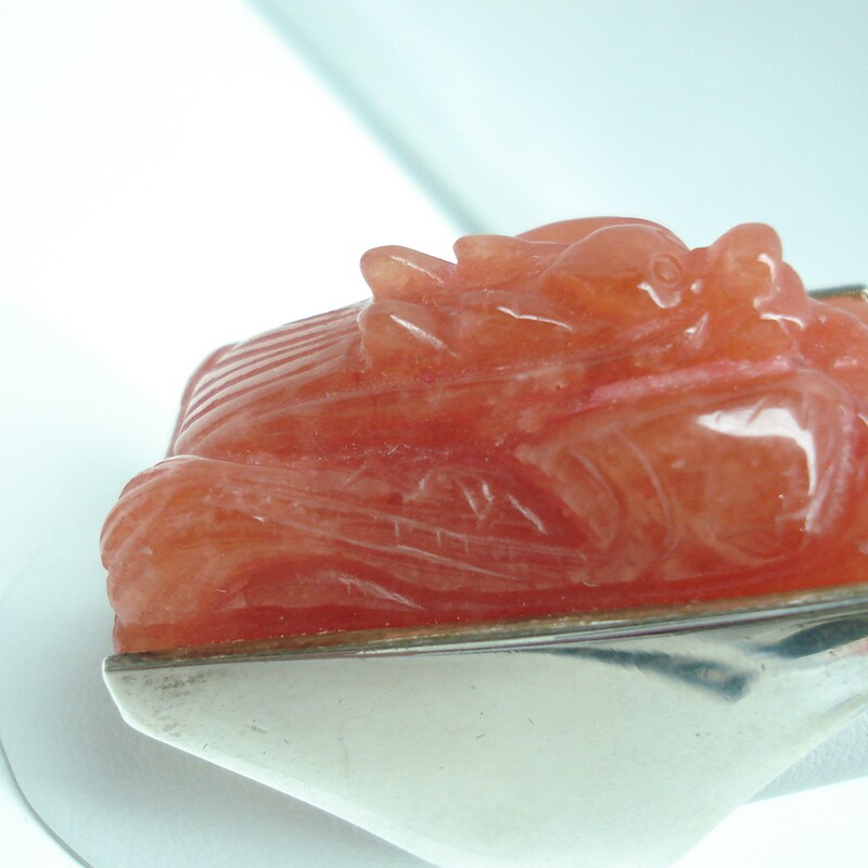 Red Jade Ring - Etsy