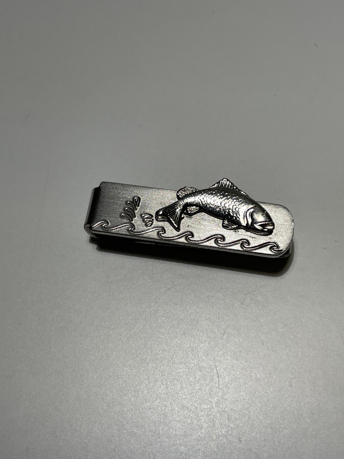Vintage Sterling Silver Bass Tie Clasp by Anson 1.25" - Etsy