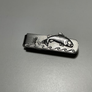 Vintage Sterling Silver Bass Tie Clasp by Anson 1.25" - Etsy