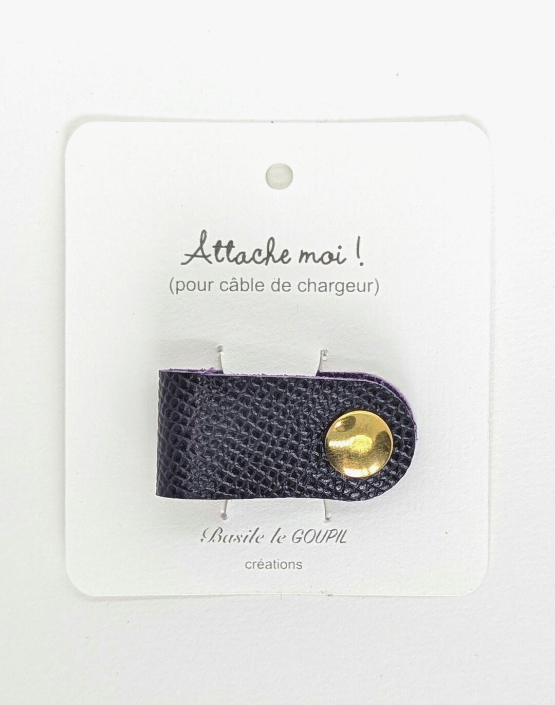 Leather Cable Tie - Battery Charger - Smartphone - Earphones - Laptop ...