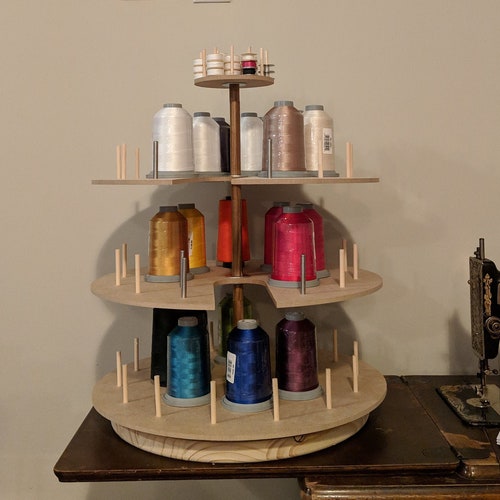 Thread Storage Carousel Micro 13 Stores 180 Spools FREE | Etsy