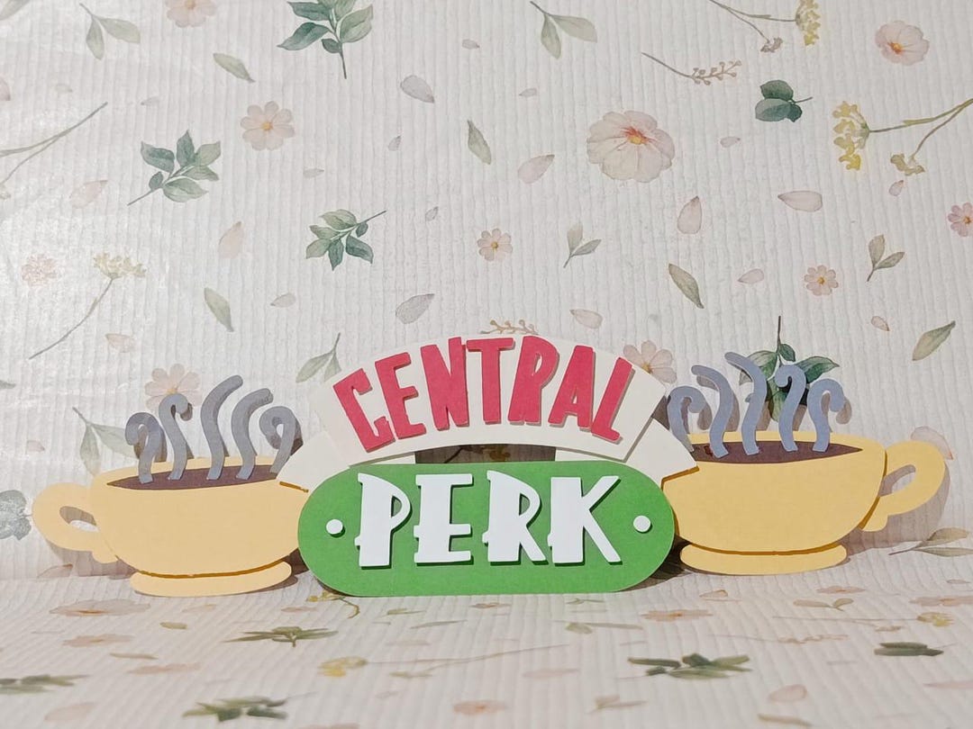 Central Perk Layered Papercut SVG | Friends Cafe Sign Cut File (digital ...