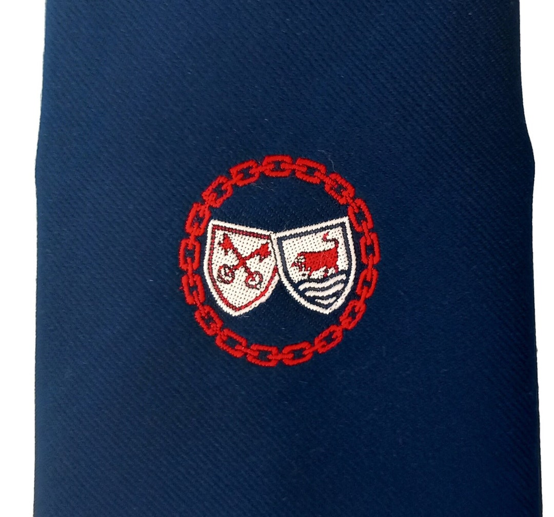 Oxford and Cross Keys of Saint Peter Coat of Arms Tie by Tootal of ...