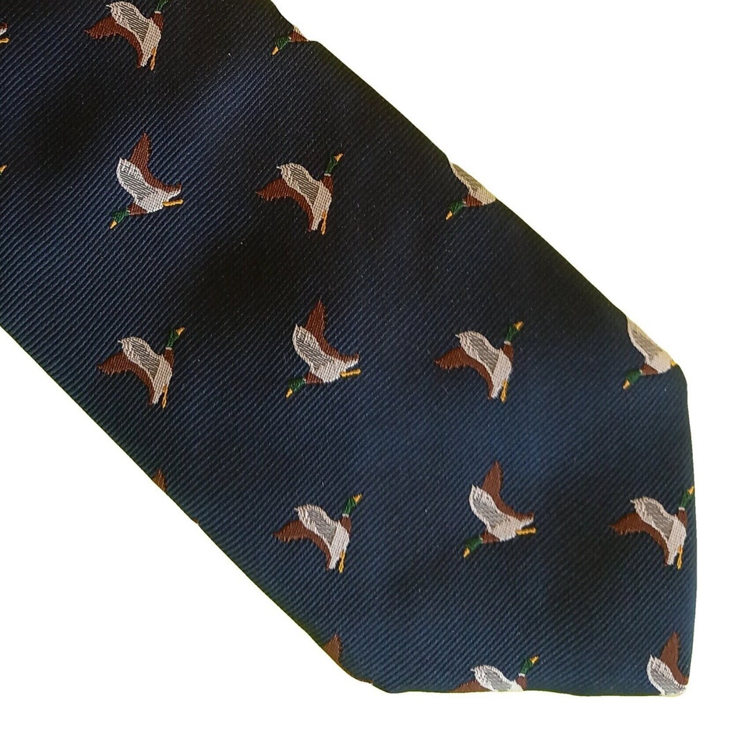 Duck in Flight Woven Tie by Butler and Webb - Etsy