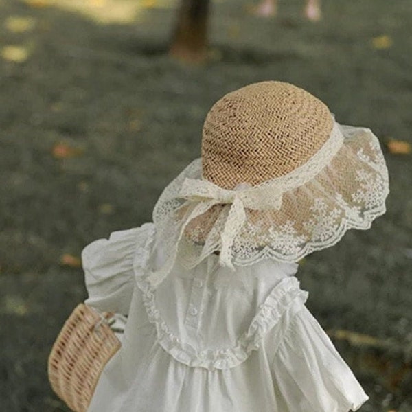 Girls Straw Hat - Etsy