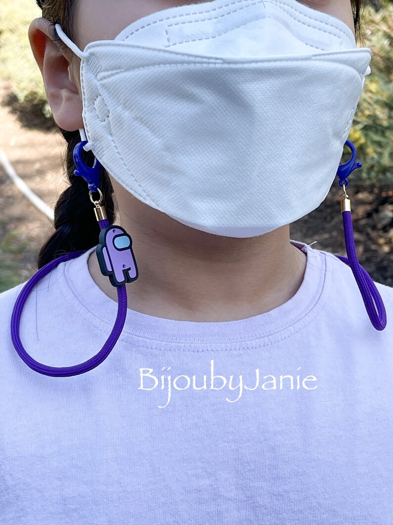 Among Us Mask Lanyard Kids Mask Strap Kids Mask Chain | Etsy