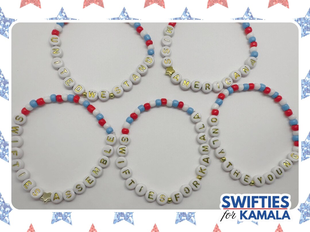 Kamala Harris Taylor Swift Friendship Bracelets Harris Walz Vote Blue ...