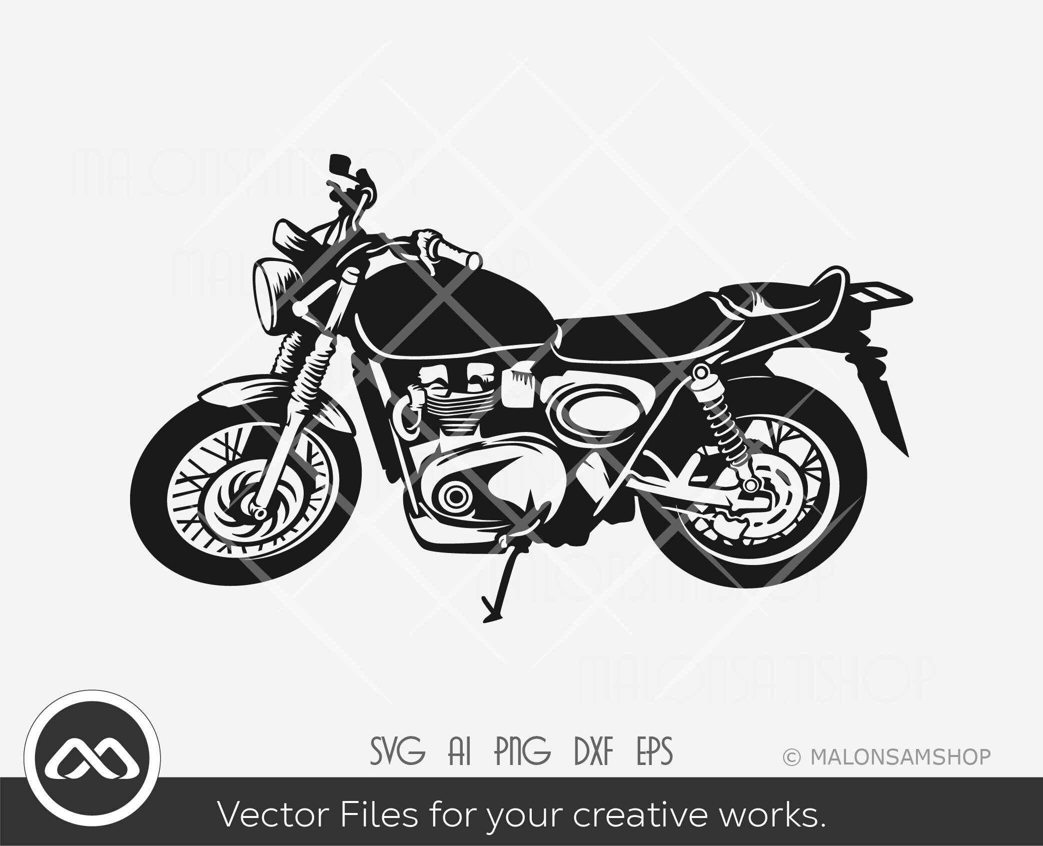 Silueta del motor SVG de la motocicleta motocicleta svg, clipart, biker ...