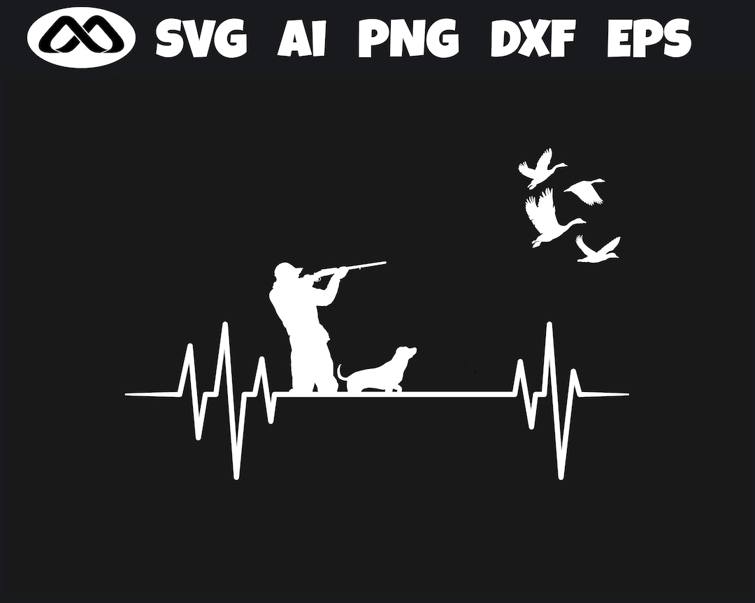 Goose Hunting SVG Heartbeat - Goose Hunting Svg, Hunting Svg, Hunting ...