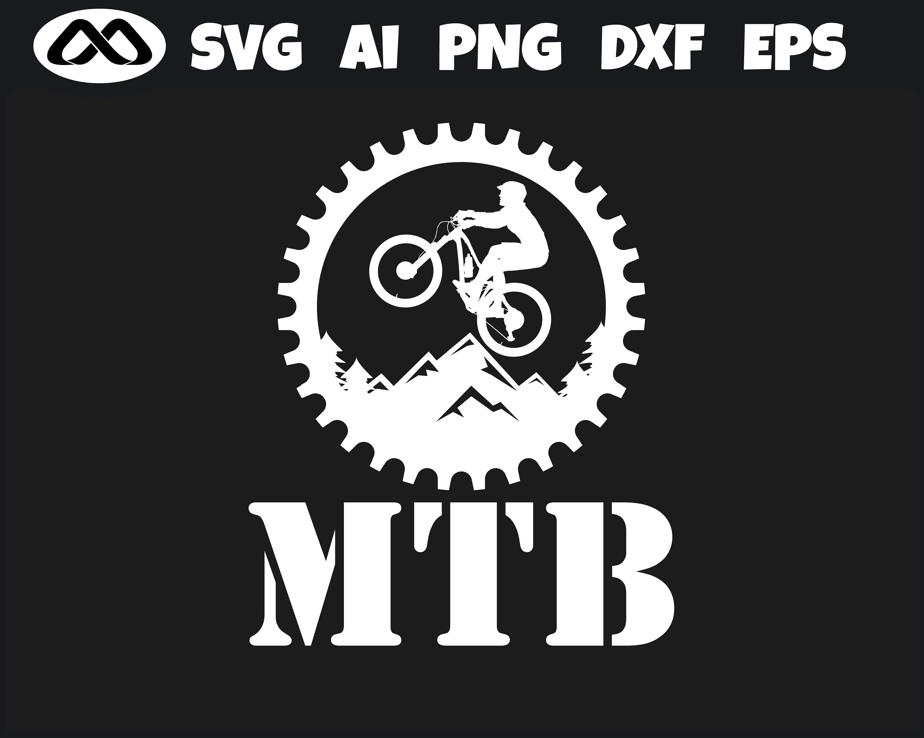 Mountain Bike SVG MTB Trail Mountain Bike Svg Bike Svg | Etsy