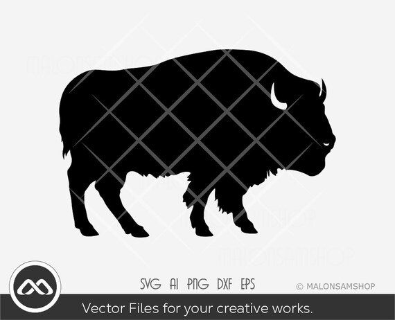 Büffel SVG Silhouette Clipart Büffel svg Bison svg Tier - Etsy Schweiz