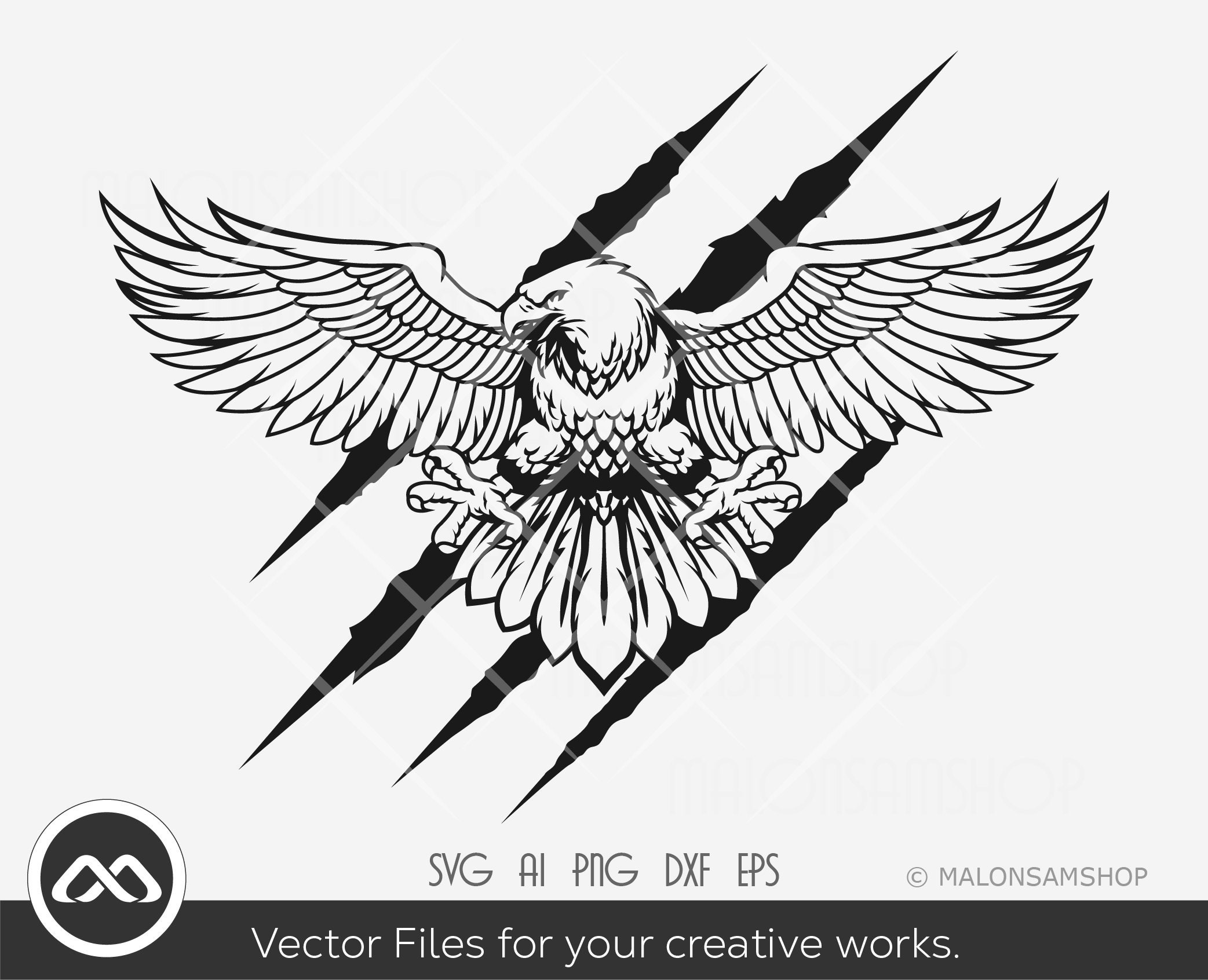 Eagle SVG Claw Scratches Eagles Svg Bald Eagle Svg Cricut - Etsy