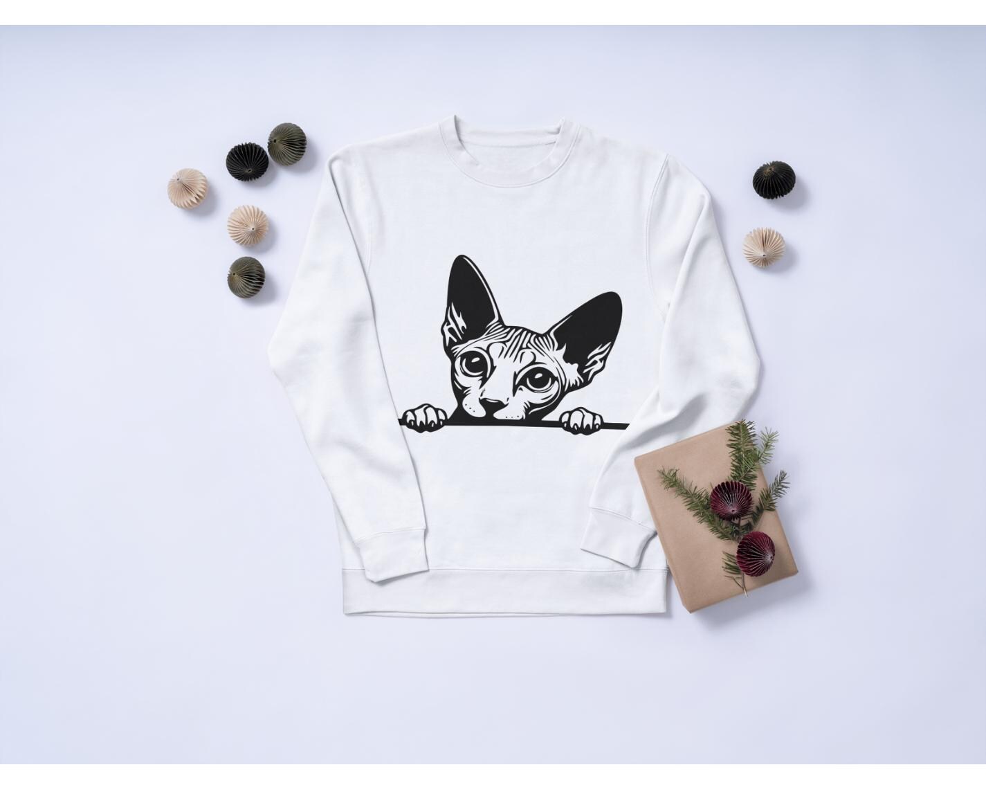 Sphynx Cat SVG Bundle, 50 Sphynx Cat Clipart, Hairless Cat Silhouette ...
