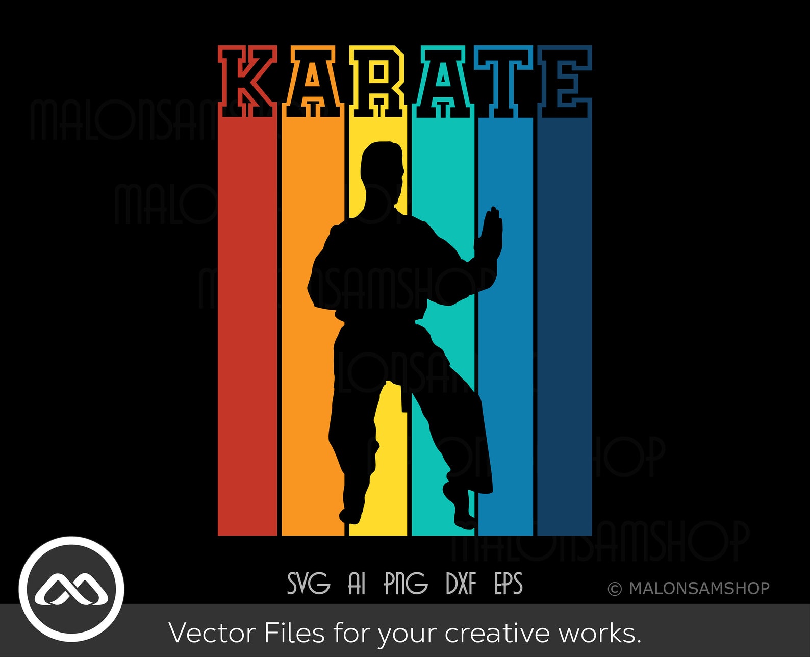 Retro Karate SVG Boy Karate Svg Martial Arts Svg Taekwondo - Etsy