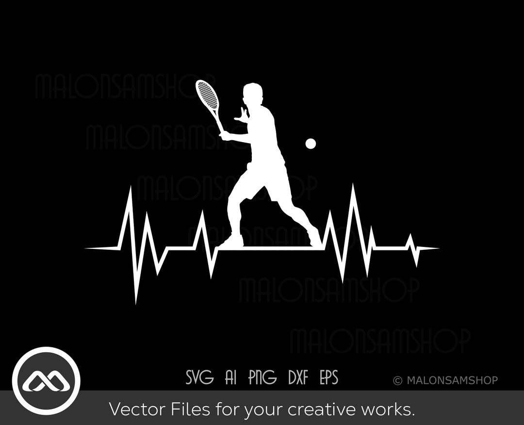 Tennis SVG Heart Beat Tennis Svg, Tennis Ball Svg, Tennis Mom Svg ...