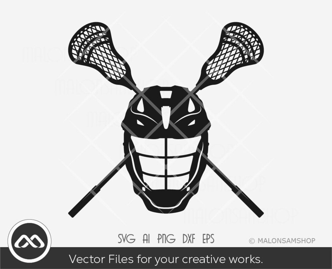 Lacrosse SVG Stick and Helmet - Lacrosse Svg, Lacrosse Stick Svg ...