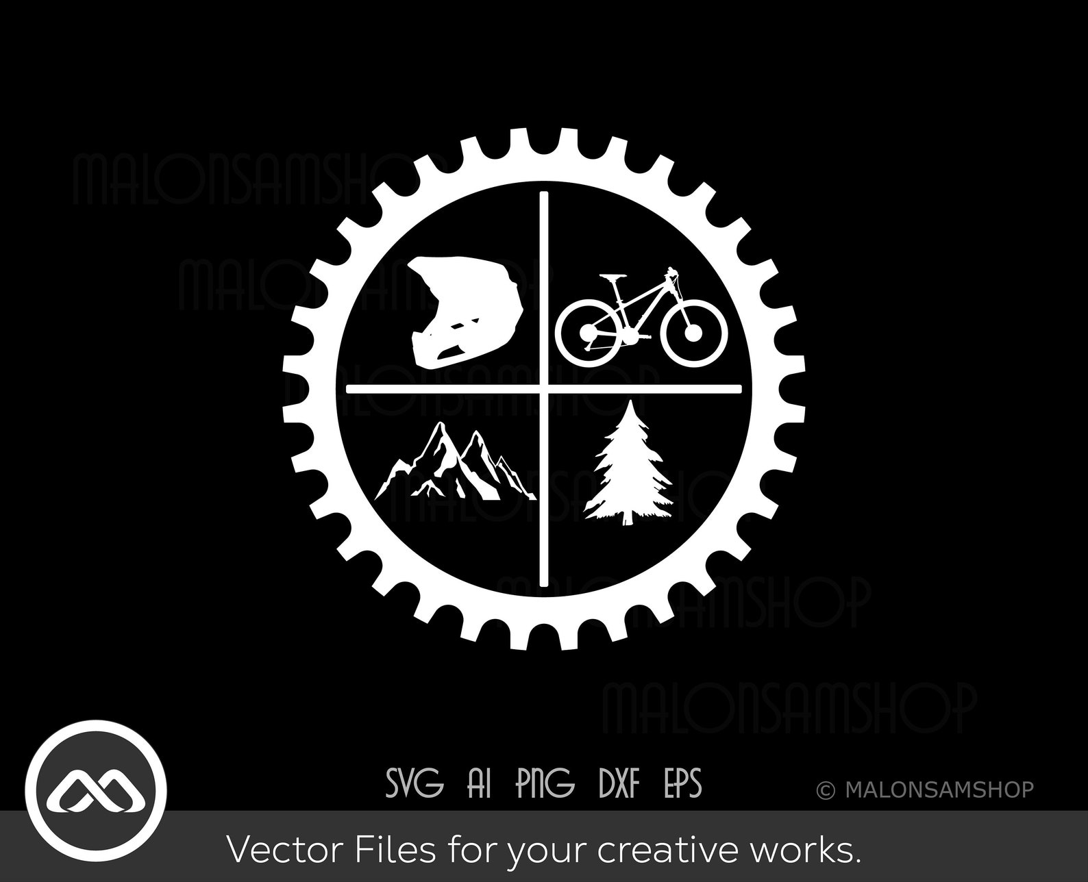 Awesome Mountain Bike Cycle SVG Mountain Bike Mountain Bike - Etsy
