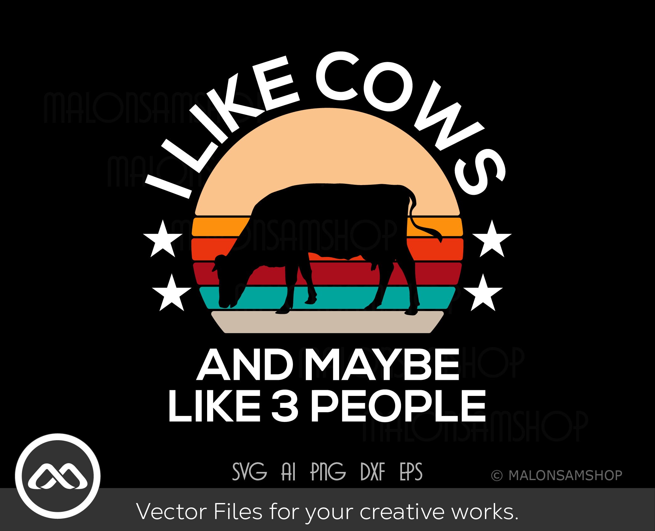 Cow SVG I Like Cow and Maybe Like 3 People Cow Svg Heifer - Etsy