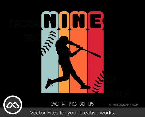 Baseball SVG 9th birthday baseball svg softball svg | Etsy