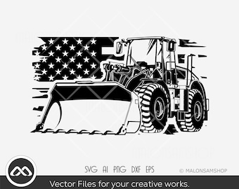 Backhoe SVG File Silhouette Excavator Svg, Backhoe Loader Svg, Heavy ...