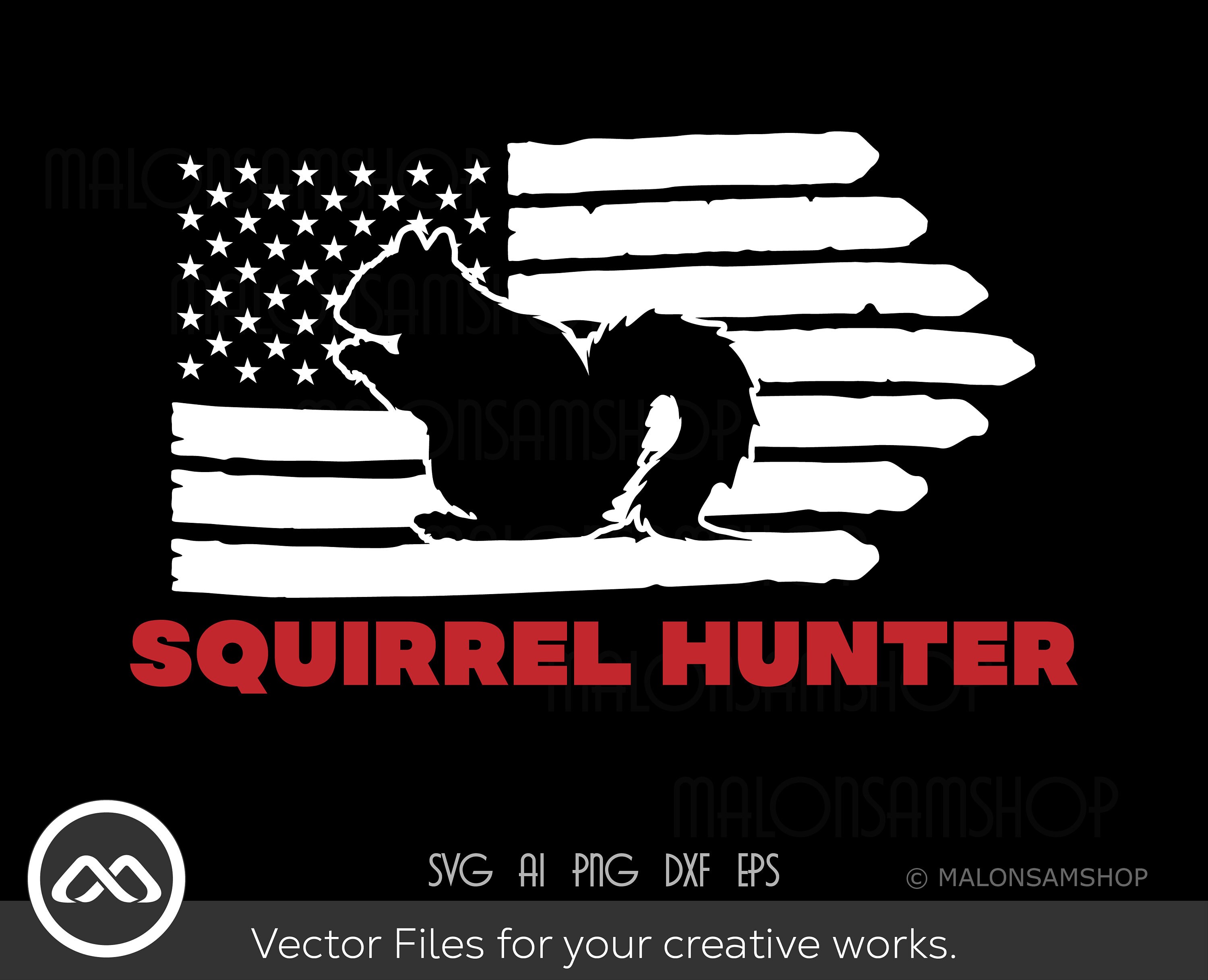 Squirrel SVG Squirrel Hunter Hunting Svg Deer Svg Deer - Etsy