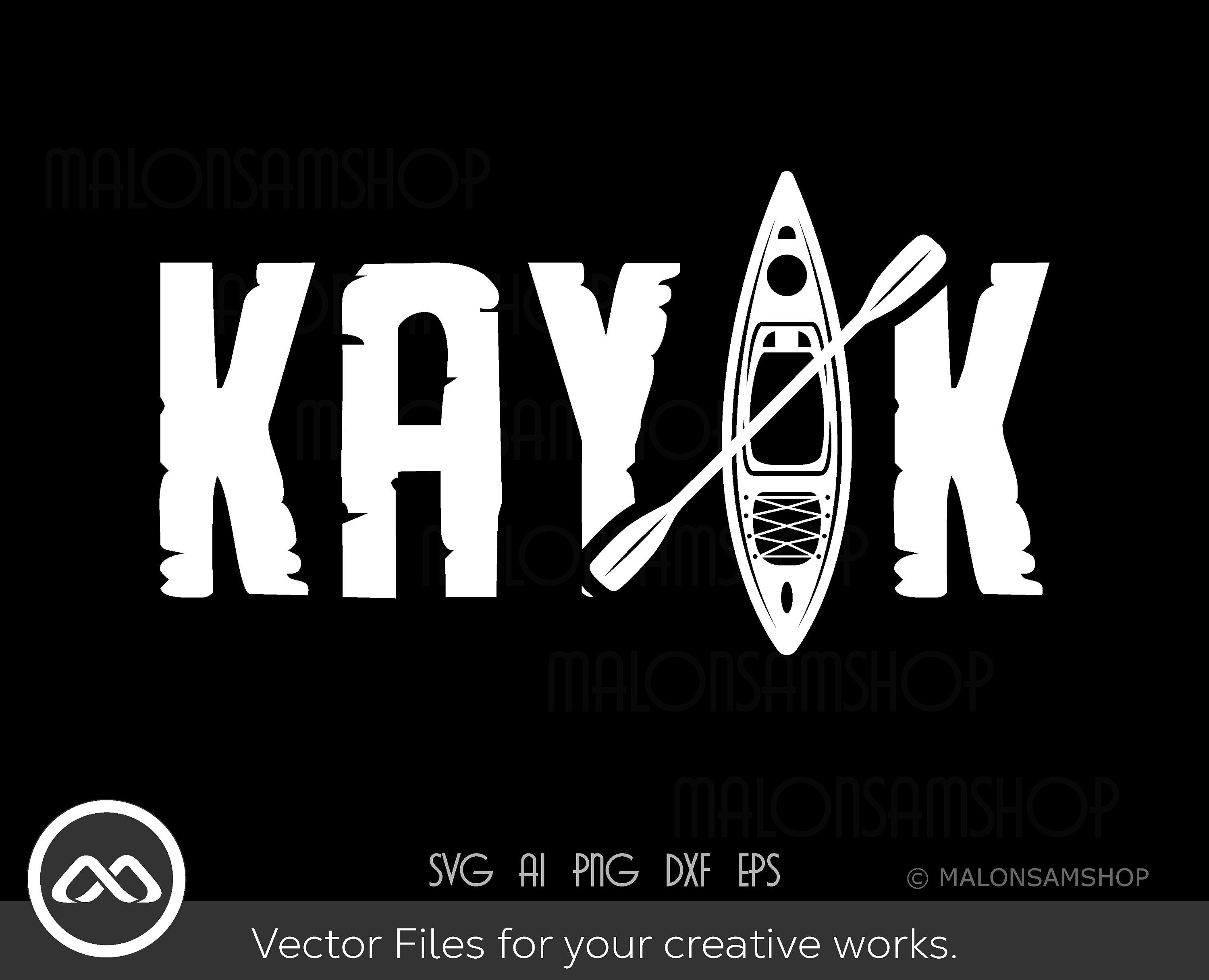 Kayak SVG File Kayak Logo Kayak Svg Kayaking Svg Canoe - Etsy