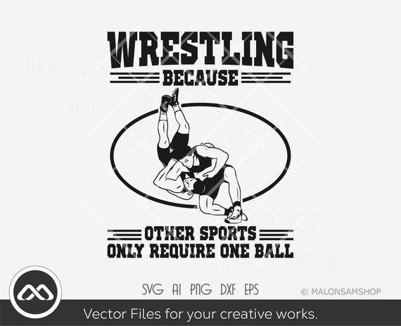 Wrestling SVG File Logo Silhouette Wrestling Svg, Wrestler, 56% OFF
