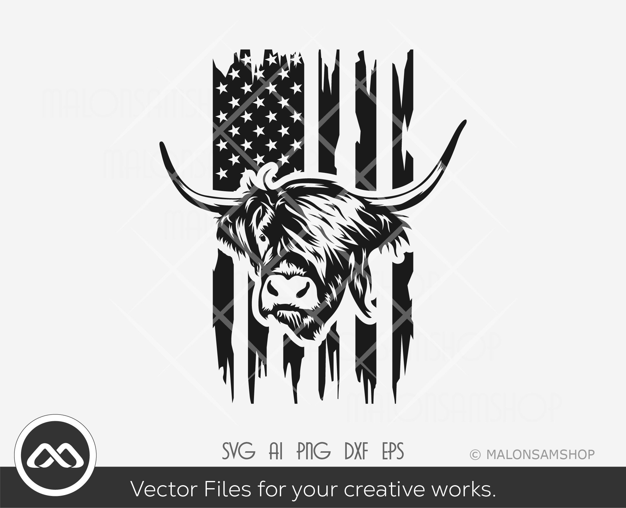 Us Cow Highland Cow Cow Svg Us Flag Cow Head Svg Cow Face - Etsy