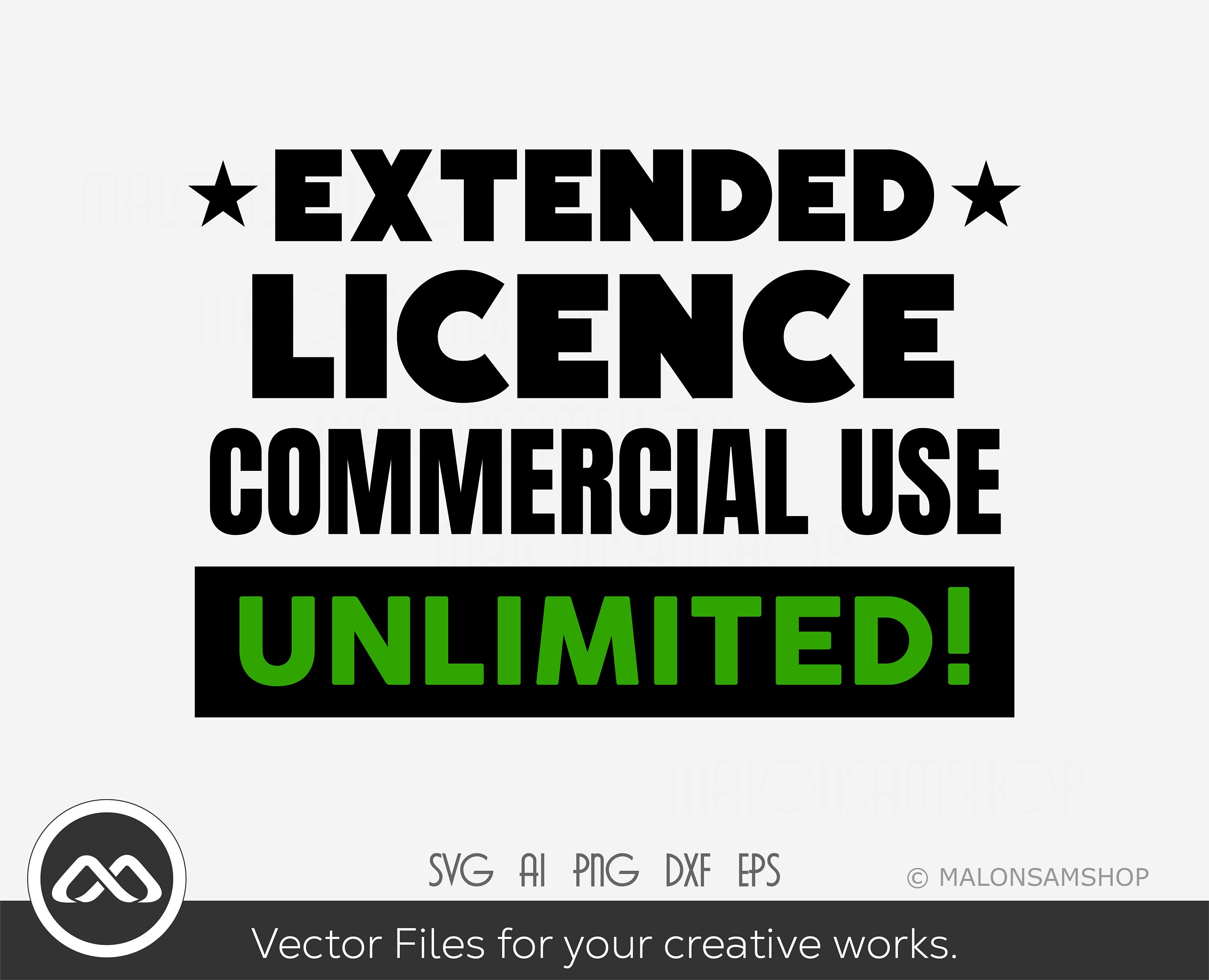 Extended Commercial License Unlimited Usage One Time Payment - Etsy