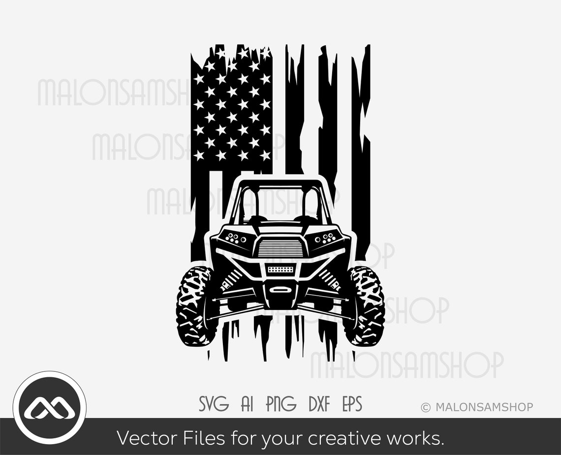 Atv Svg Us Flag Quad Svg 4 Wheeler Svg off Road Svg Atv | Etsy