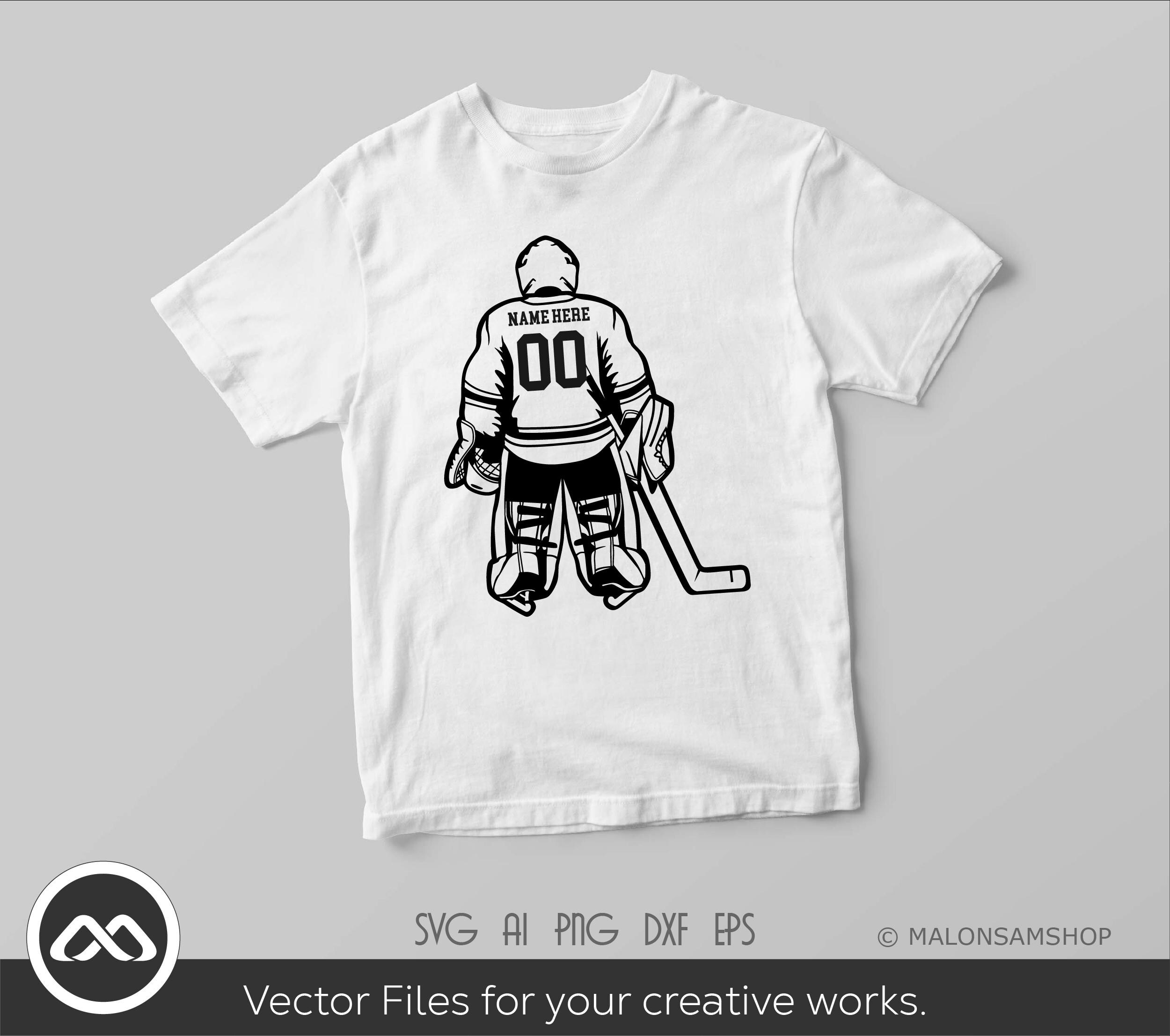 Goalie SVG, Ice Hockey Player Svg, Goalie Clipart, Hockey Goalie File ...