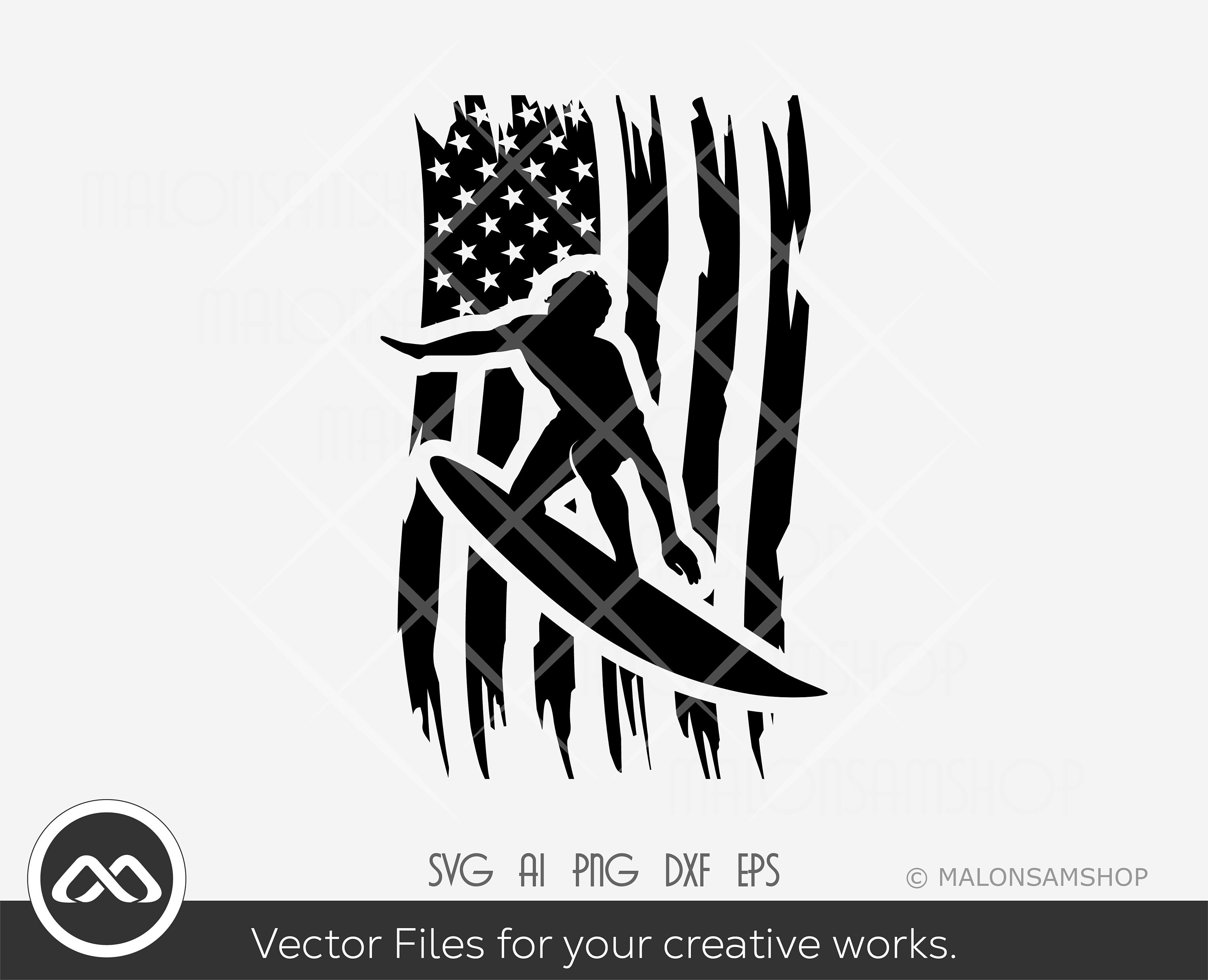 Surfing SVG Us Flag Surfing Svg Surf Svg Summer Svg Beach - Etsy