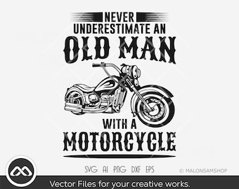 Motorcycle man svg - Etsy Nederland