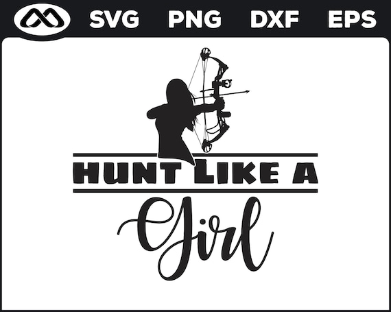 Girls Hunting Clipart