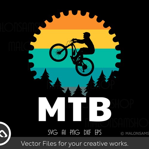 Mtb Svg MTB Mountain Bike Svg Uphill Cycling Svg Bicycle - Etsy