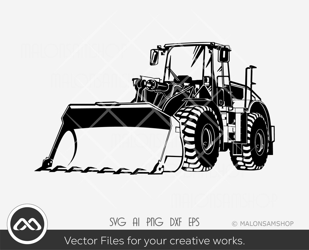 Backhoe SVG Loader Truck - Backhoe Svg, Heavy Equipment Svg ...