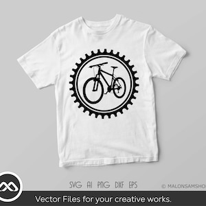 Mountain Bike SVG Chainring With Bike - Mountain Bike Svg, Cycling Svg ...