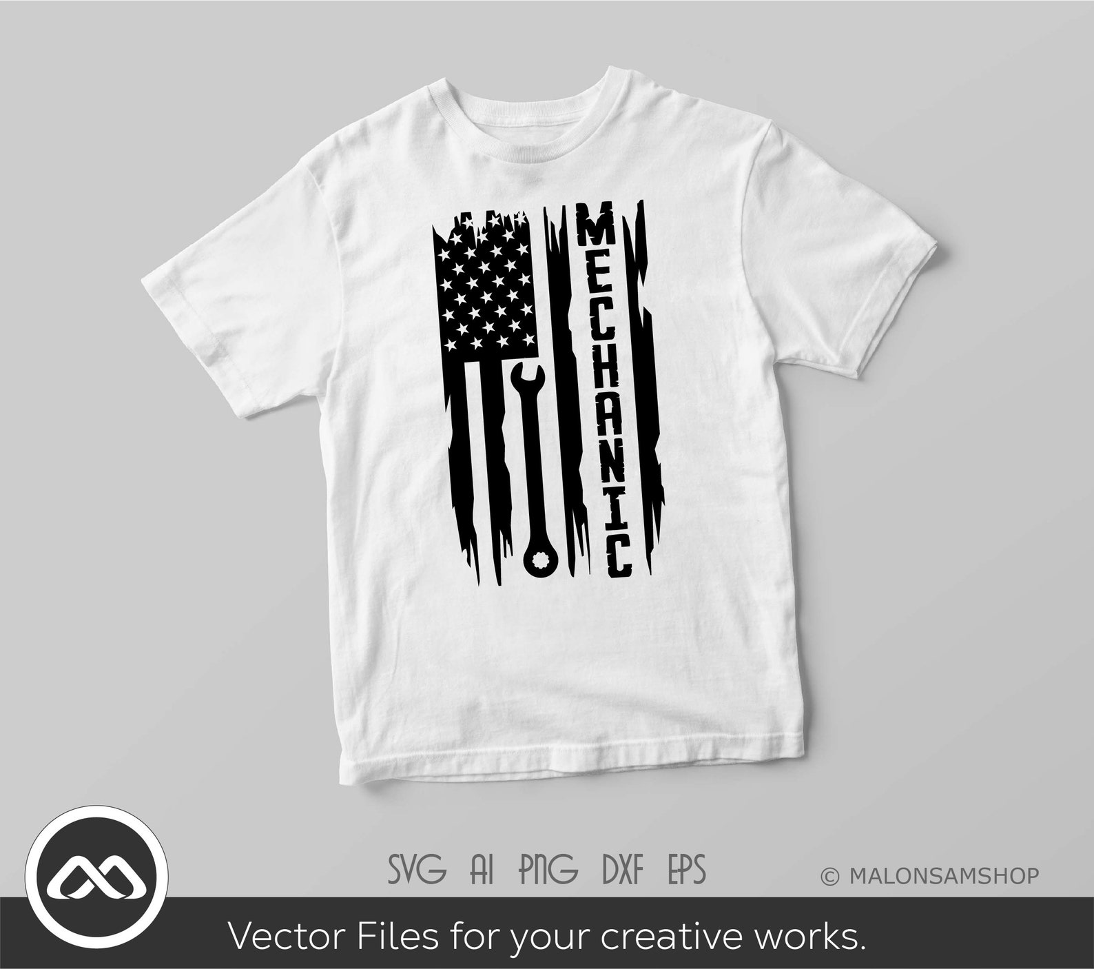 Mechanic SVG File US Flag - Mechanic Svg, Tools Svg, Wrench Svg, Png ...