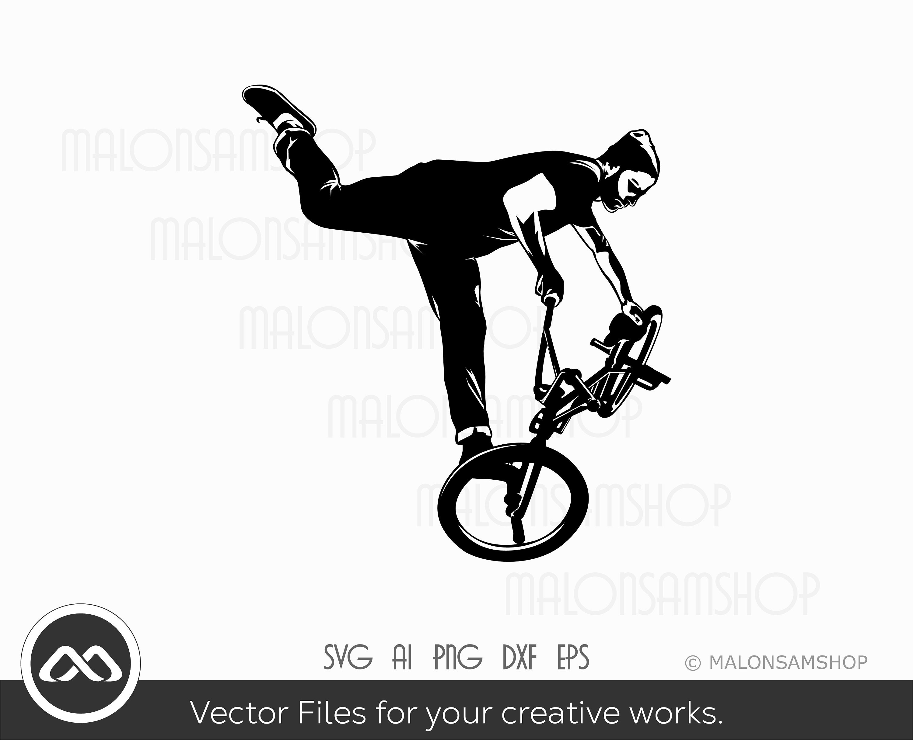 Bmx SVG Silhouette 1 Bmx Svg Bike Svg Bmx Png Bmx Bike | Etsy