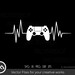 Gamer SVG Heartbeat Gaming Svg, Gamer Svg, Video Game Svg, Controller ...